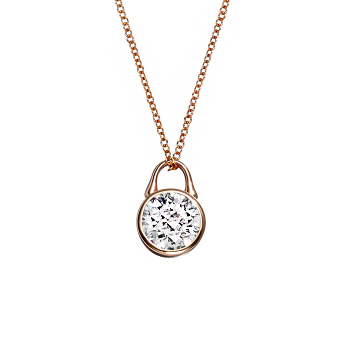 TreasureLock 2.0 ct Lab-grown Diamond Pendant – Roseate Jewelry